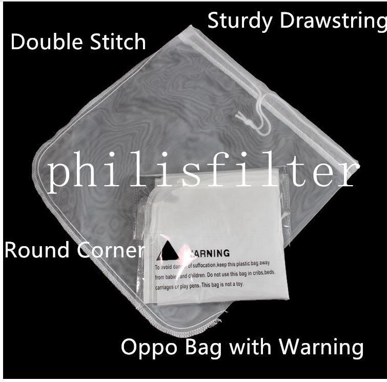 20 Inch Liquid Filter Bag , Nylon Polyester Micron Mesh Filter Bag